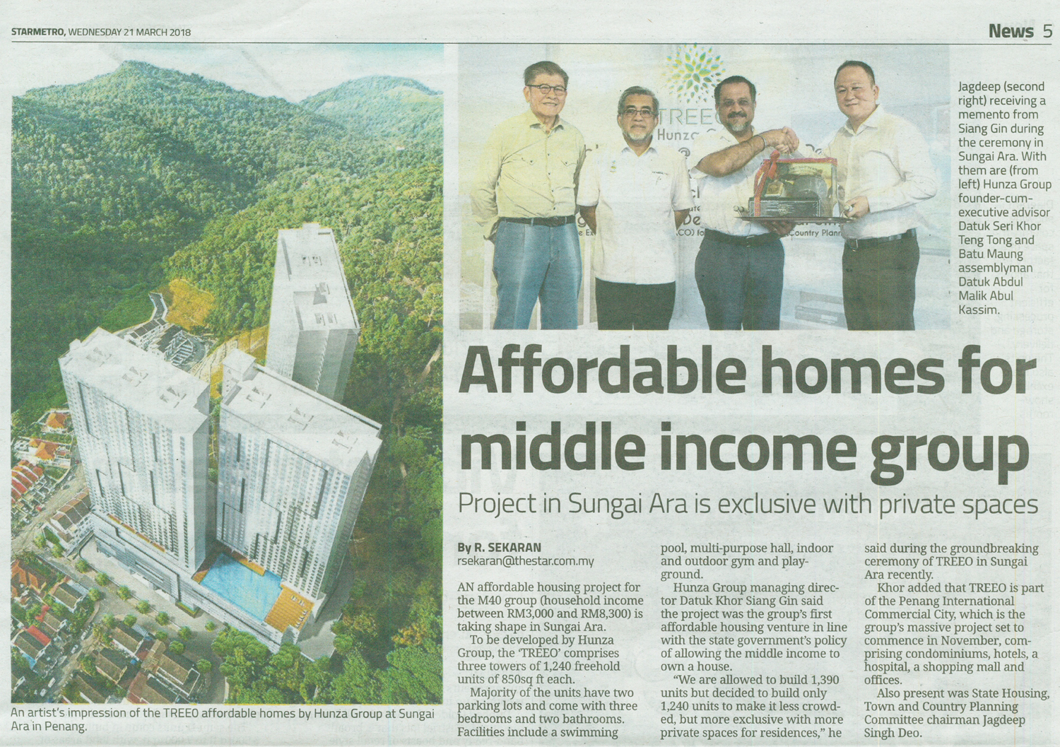 Hunza Properties Berhad : News Details